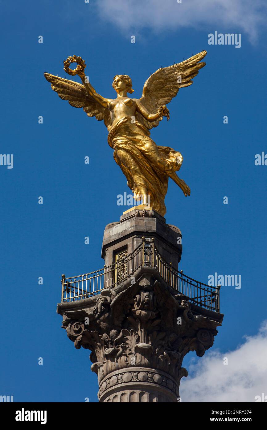 Independent Monument, Golden angel, Reforma Avenue, Mexico City, Mexico ...