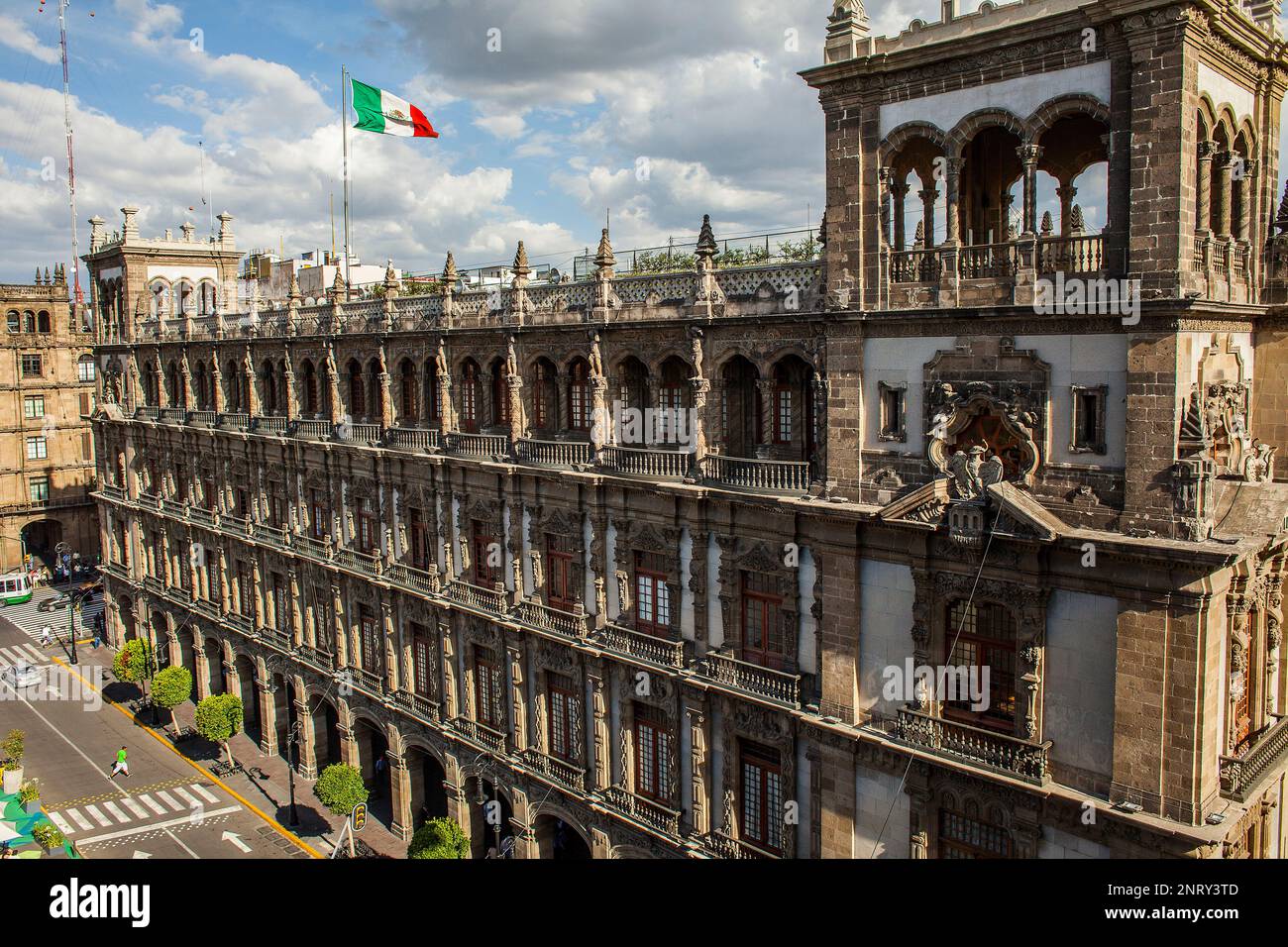 Zócalo plaza aerial view mexico city hi-res stock photography and ...