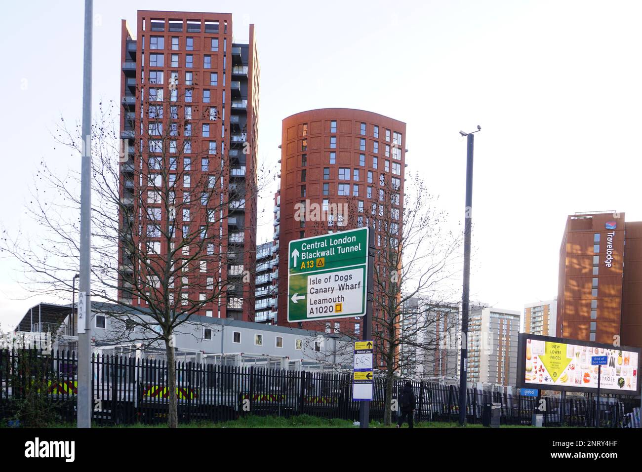Extensive Urban Development near Bow Creek Ecology Park in Newham ...