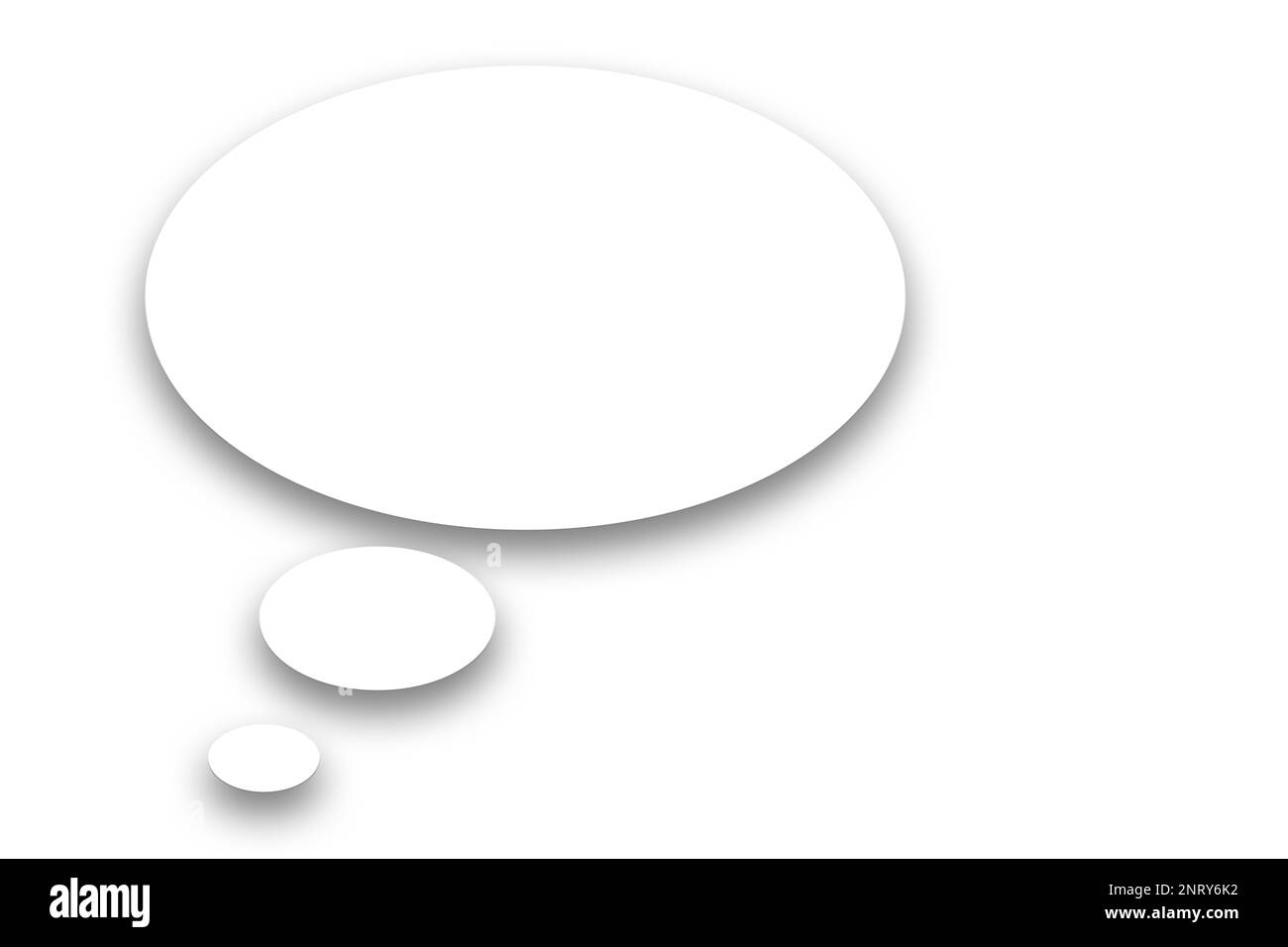 Blank speech bubble in an 2d- illustration Stock Photo - Alamy