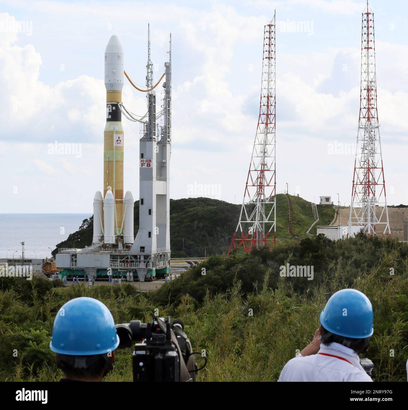 The launch-pad of the H2B rocket carrying the H-2 Transfer Vehicle (HTV ...