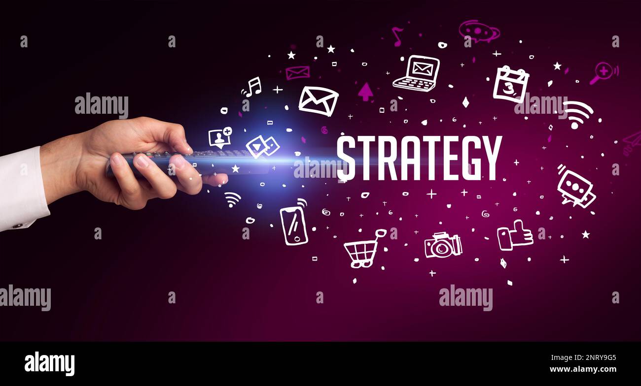 hand holding wireless peripheral concept Stock Photo - Alamy