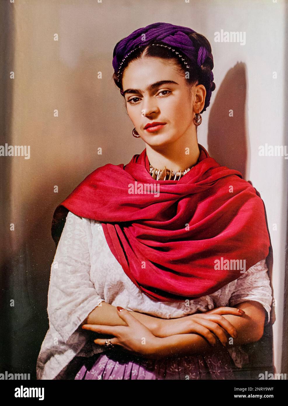 Frida Kahlo museum, portrait of Frida Kahlo, Coyoacan, Mexico City ...