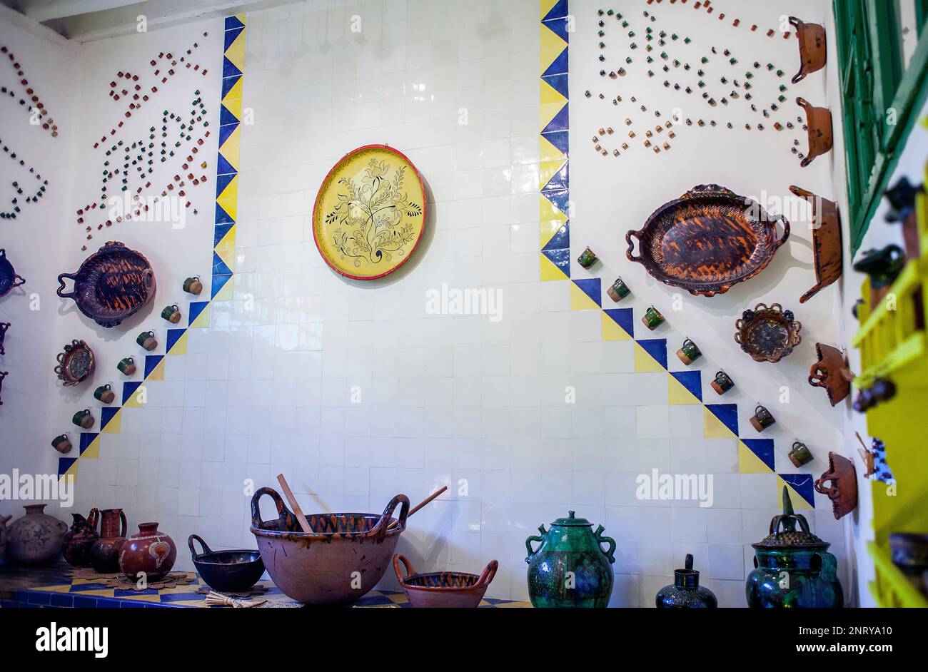 Frida Kahlo museum, kitchen, Coyoacan, Mexico City, Mexico Stock Photo ...