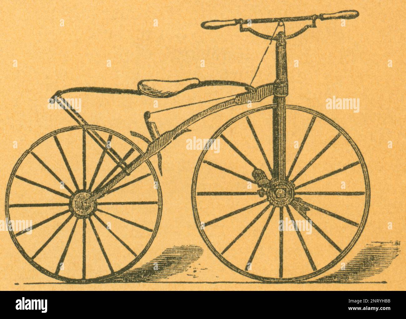 Europa, Deutschland, Velociped aus dem Jahr 1868, Holzstich aus der ...