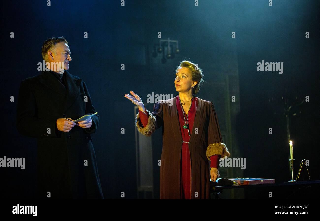 Raymond Coulthard (Antonio), Tracy-Ann Oberman (Shylock) in THE ...