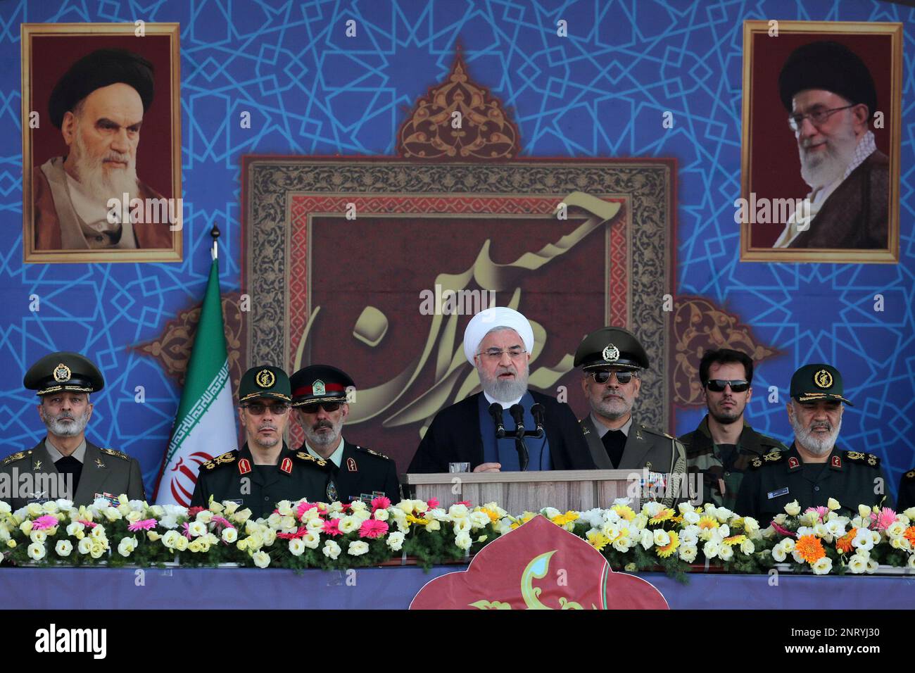 In this photo released by the official website of the office of the ...