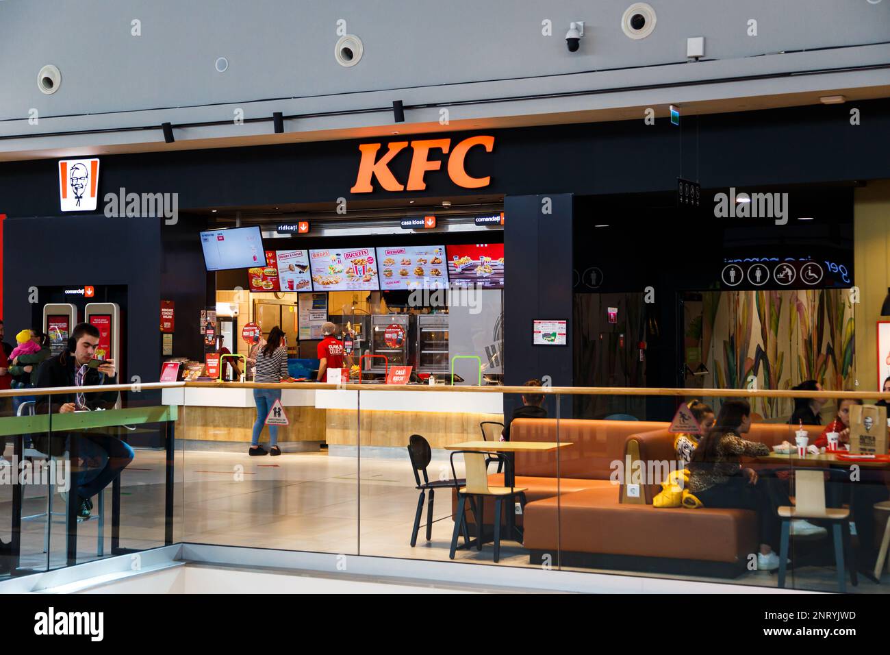 Sibiu, Romania - May, 2 2022: KFC, Kentucky Fried Chicken, American ...