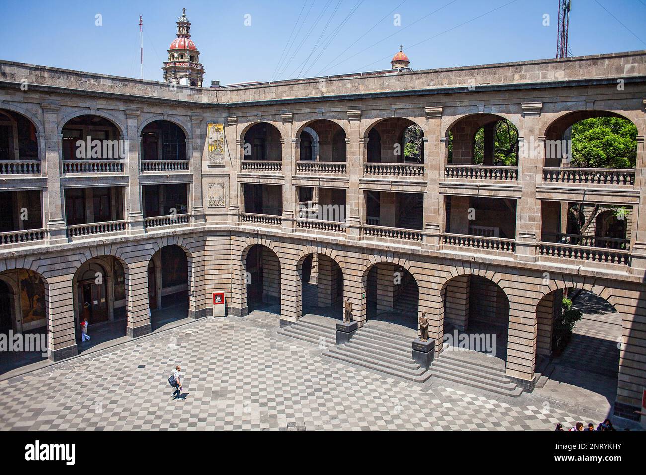 Courtyard of SEP (Secretaria de Educacion Publica),Secretariat of ...