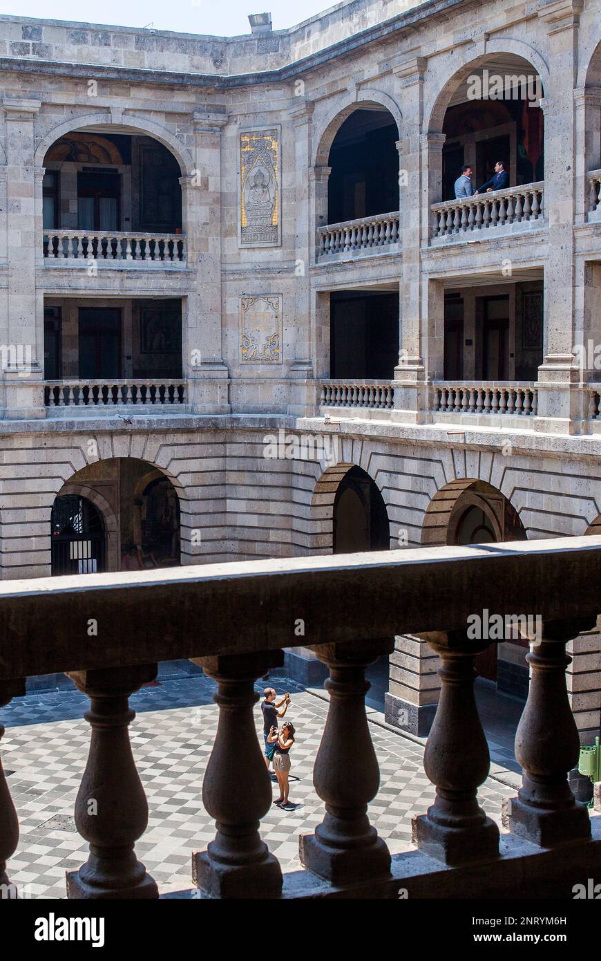 Courtyard of SEP (Secretaria de Educacion Publica),Secretariat of ...