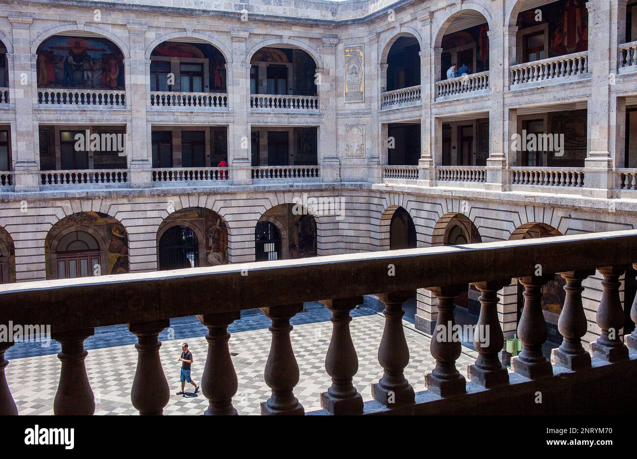 Courtyard of SEP (Secretaria de Educacion Publica),Secretariat of ...