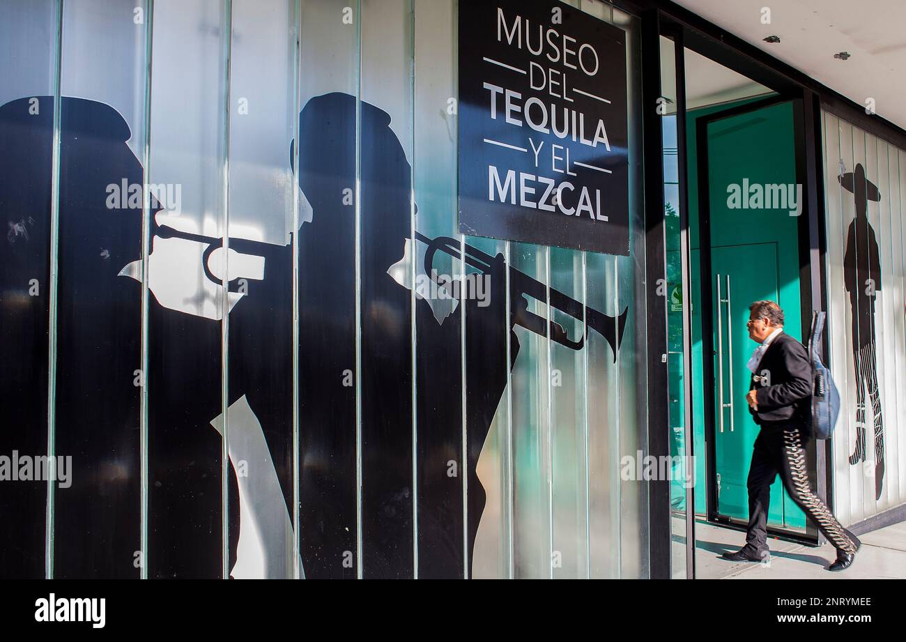 Tequila and Mezcal museum, Plaza Garibaldi, Mexico City, Mexico Stock ...