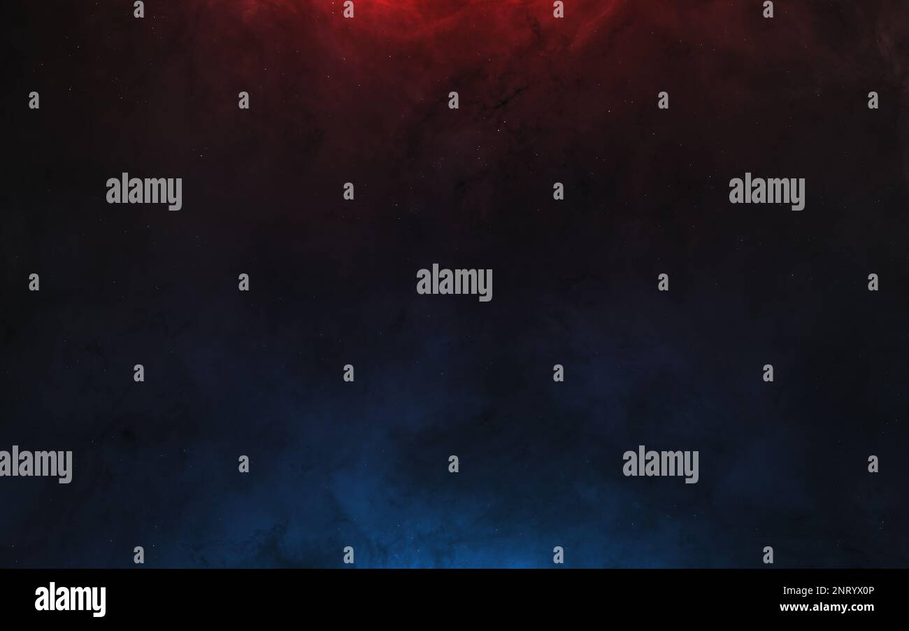 Background of deep space nebulae in red and blue starlight Stock Photo ...