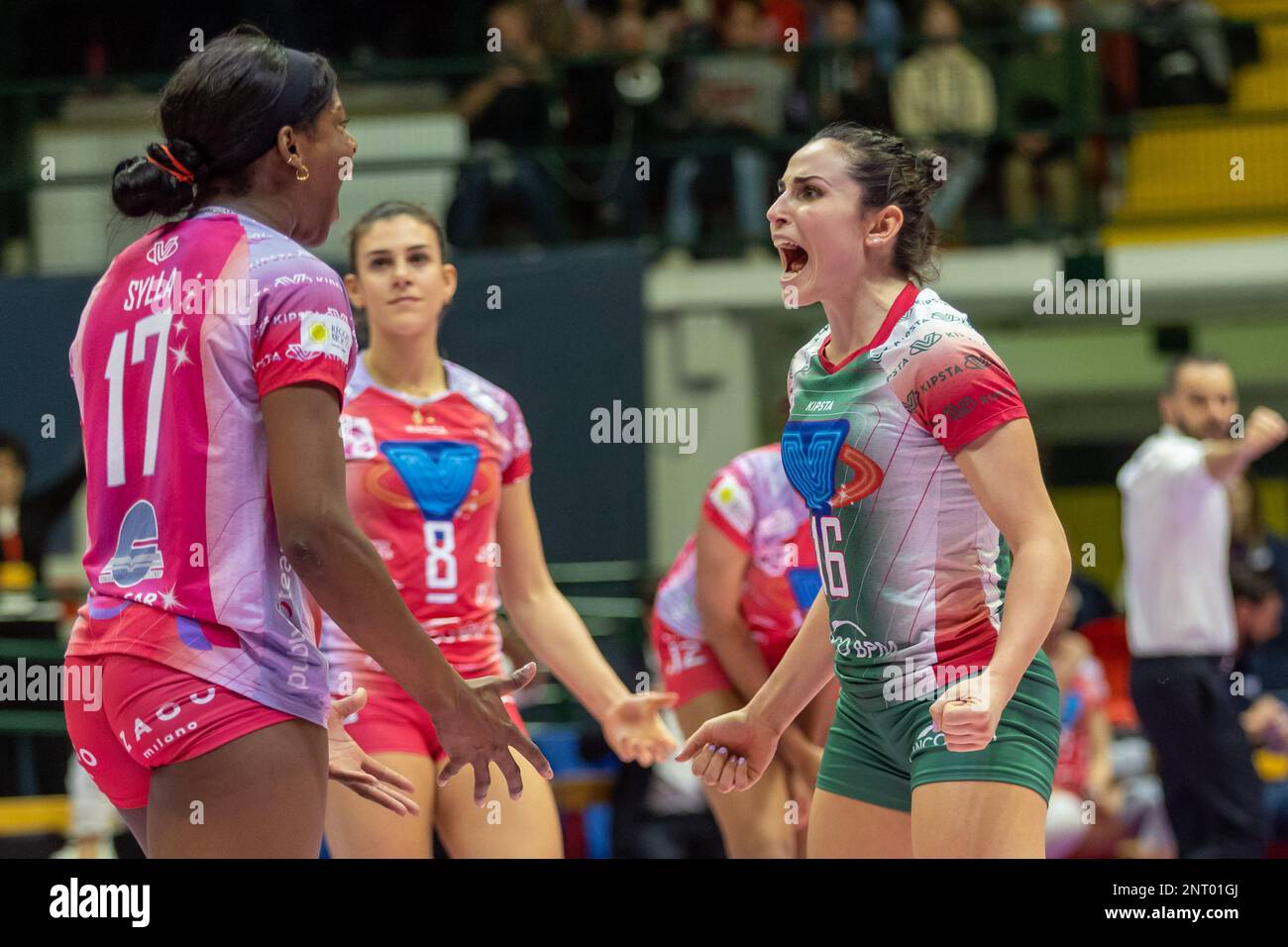 Happiness of Beatrice Negretti and Myriam Sylla (Vero Volley Milano ...
