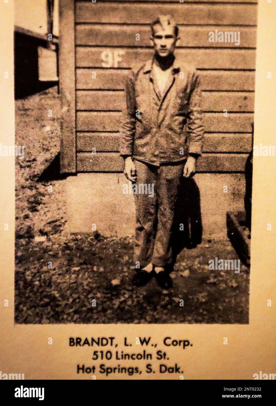 A picture of then 17 year old Loyd W. Brandt, Brandt served in the Us ...