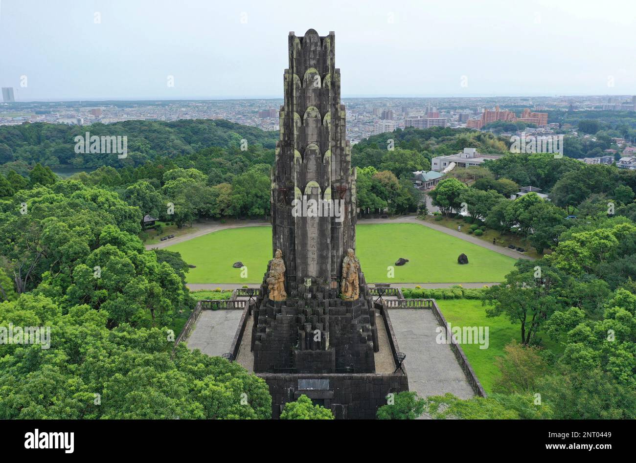 A picture shows the Peace Tower, Heiwa-no-Tou, at Miyazaki Prefectural ...