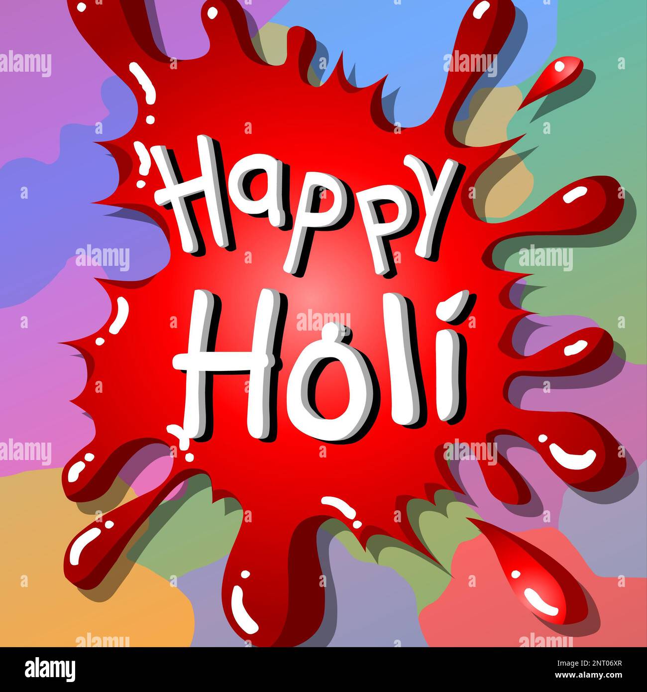 Happy holi rangoli hi-res stock photography and images - Alamy