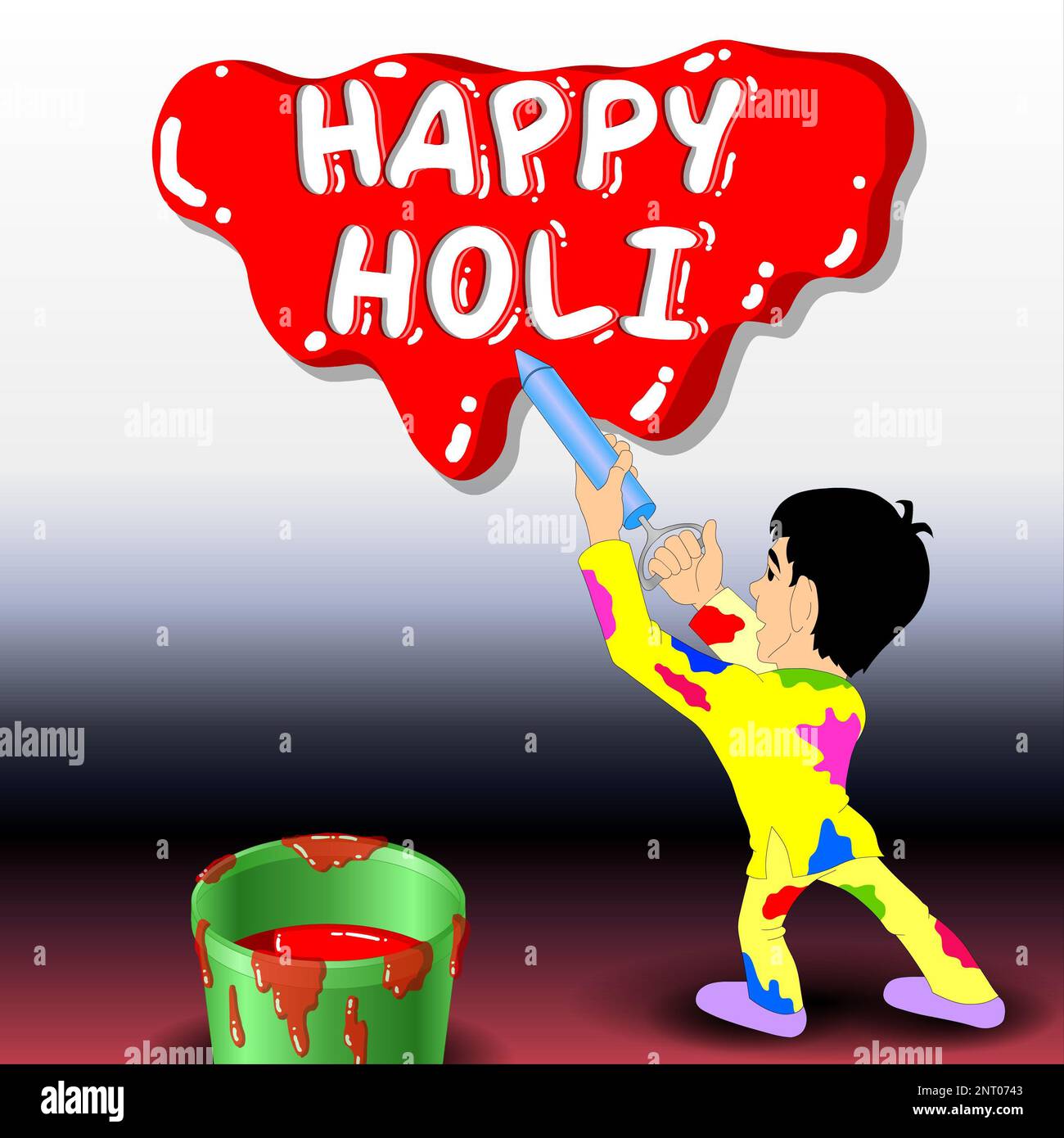 Happy holi rangoli hi-res stock photography and images - Alamy