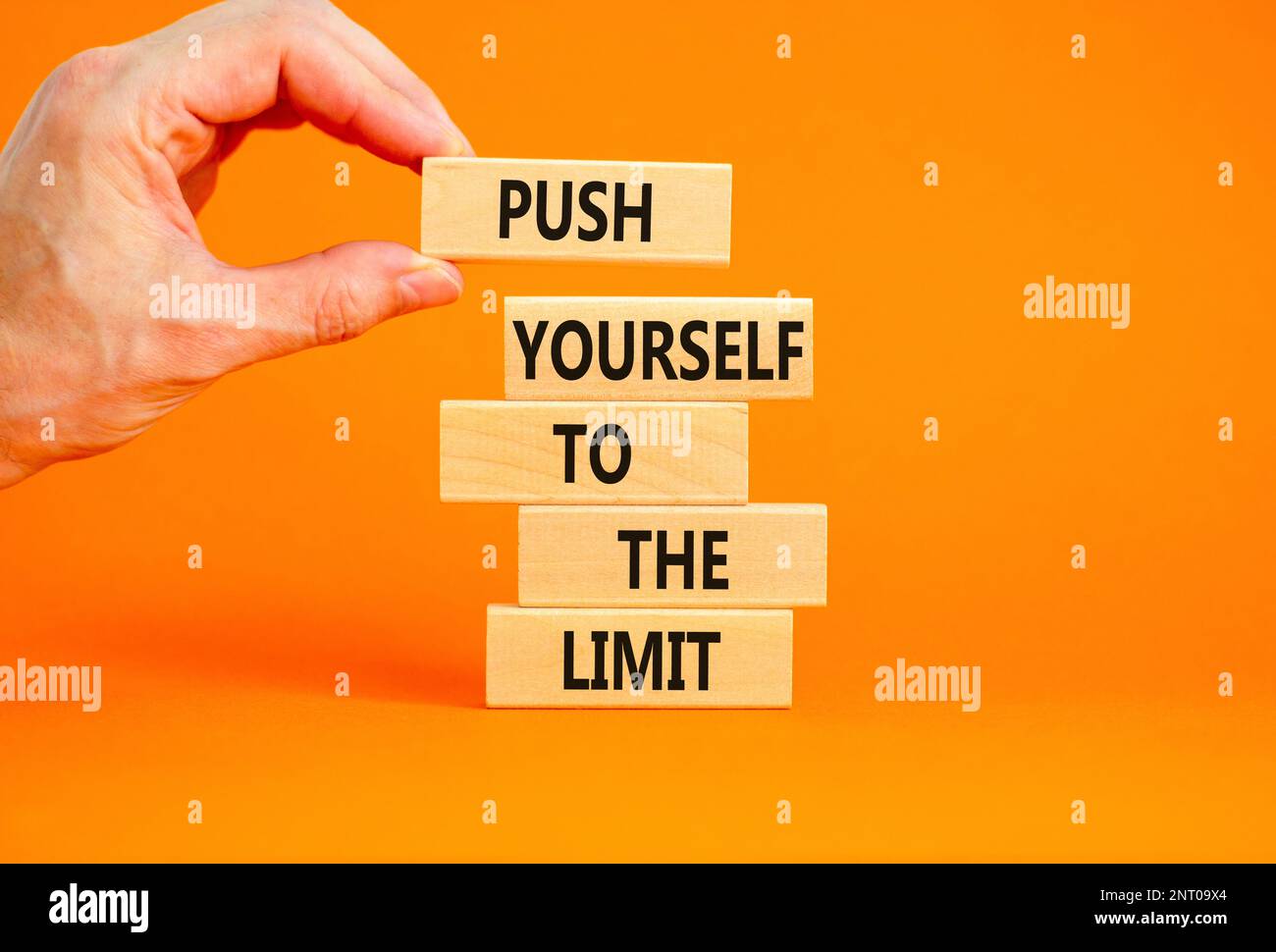 Push the limit symbol. Concept words Push yourself to the limit on ...