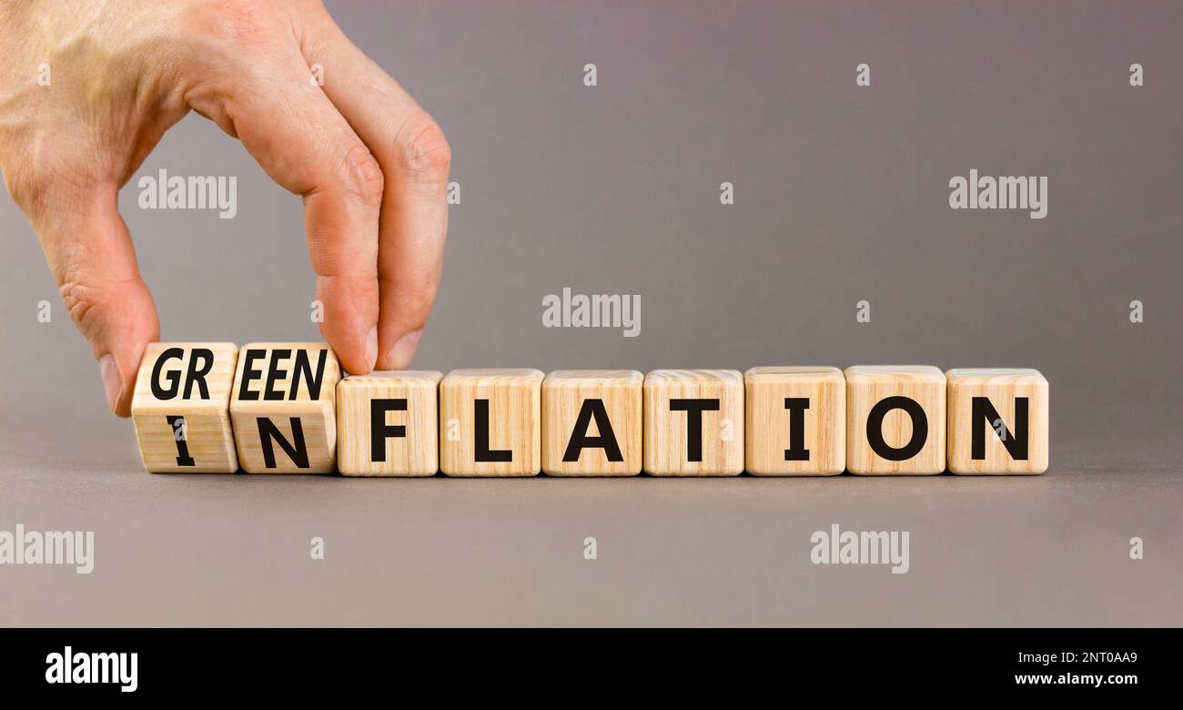 Inflation or greenflation symbol. Concept words Inflation or ...