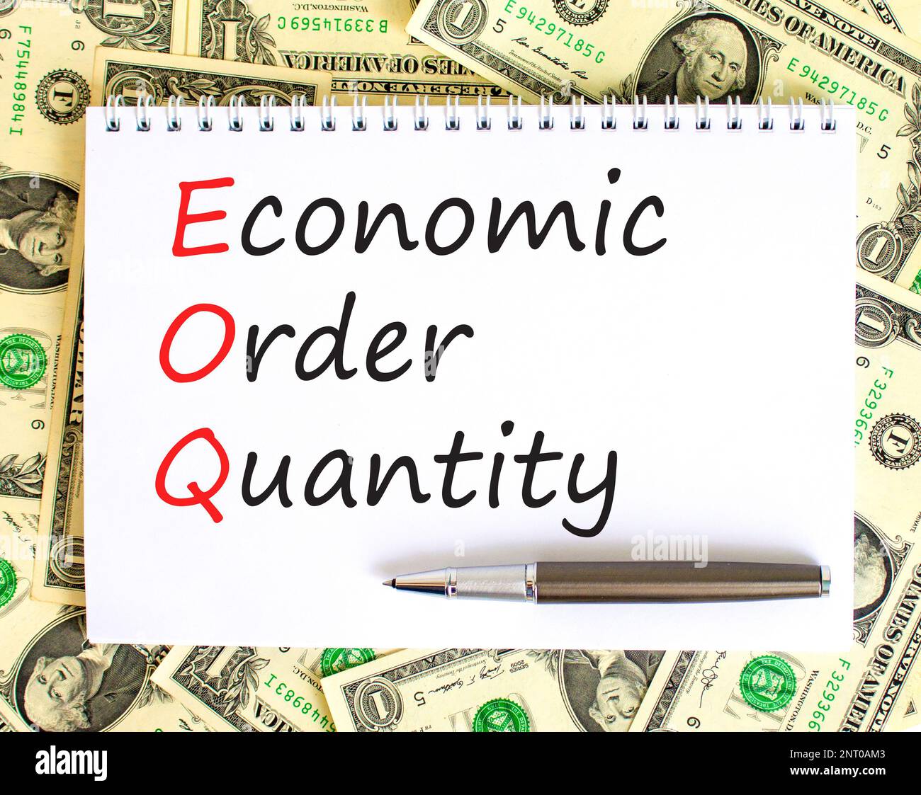 EOQ economic order quantity symbol. Concept words EOQ economic order ...