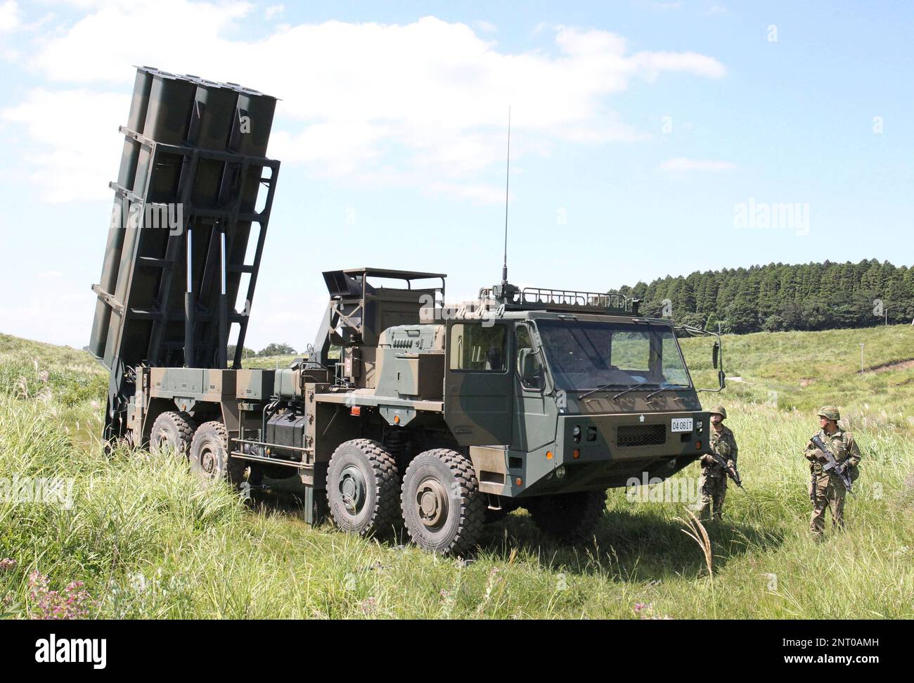 Japanese SSM unit vehicle which is launcher surface-to-ship missile ...