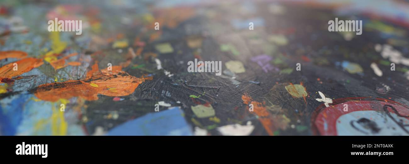 Multicolor painting and different patterns and colors in painting Stock ...