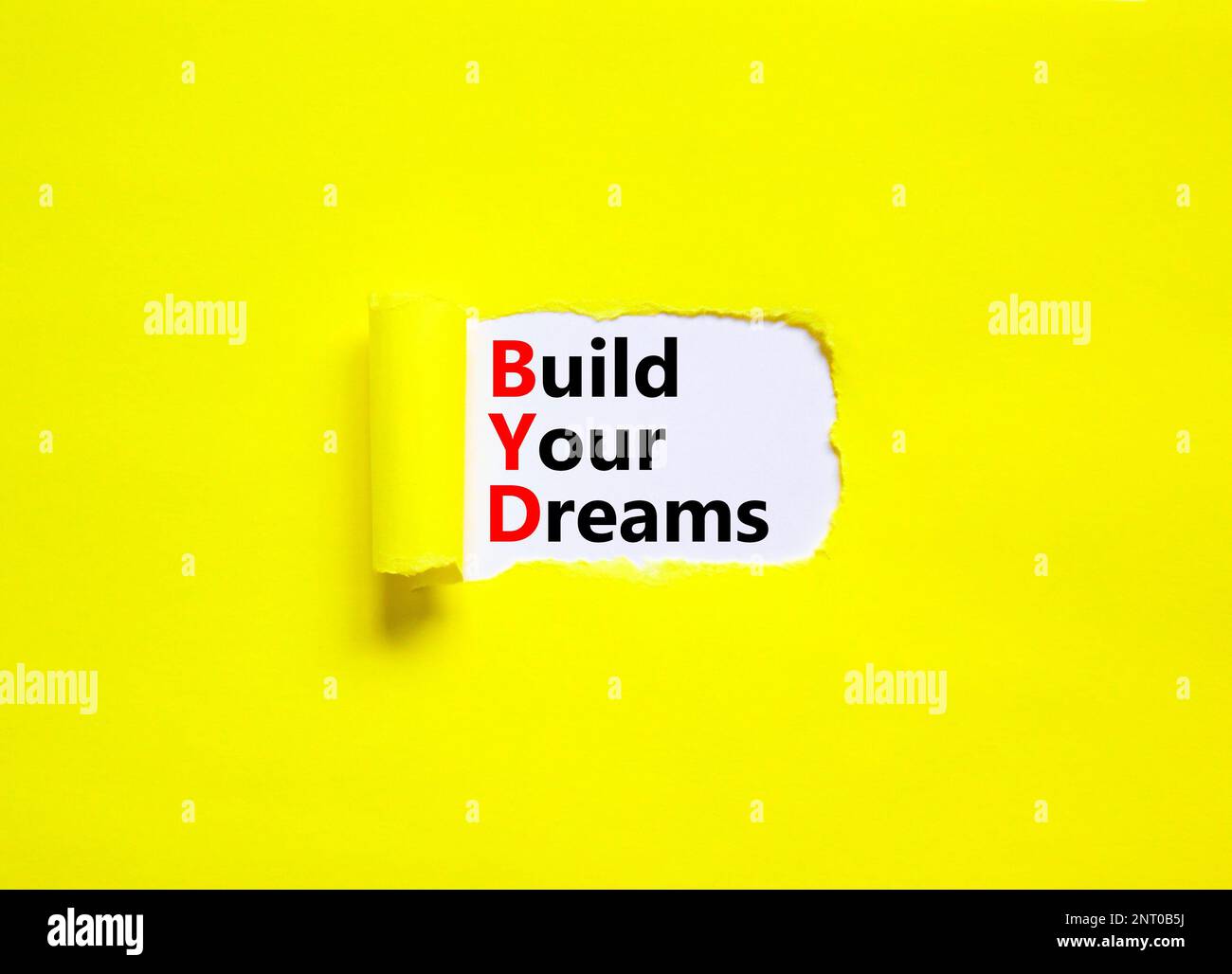 BYD build your dreams symbol. Concept words BYD build your dreams on ...