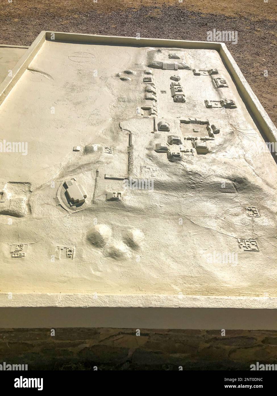 A three-dimensional scale model of the pre-Hispanic Zapotec ruins of ...