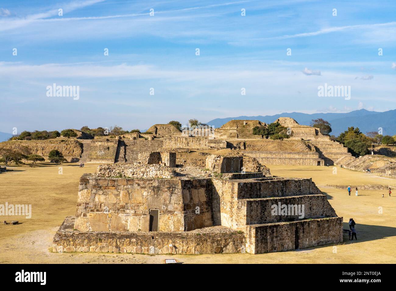 The Observatory or Building J on the Main Plaza of the pre-Hispanic ...