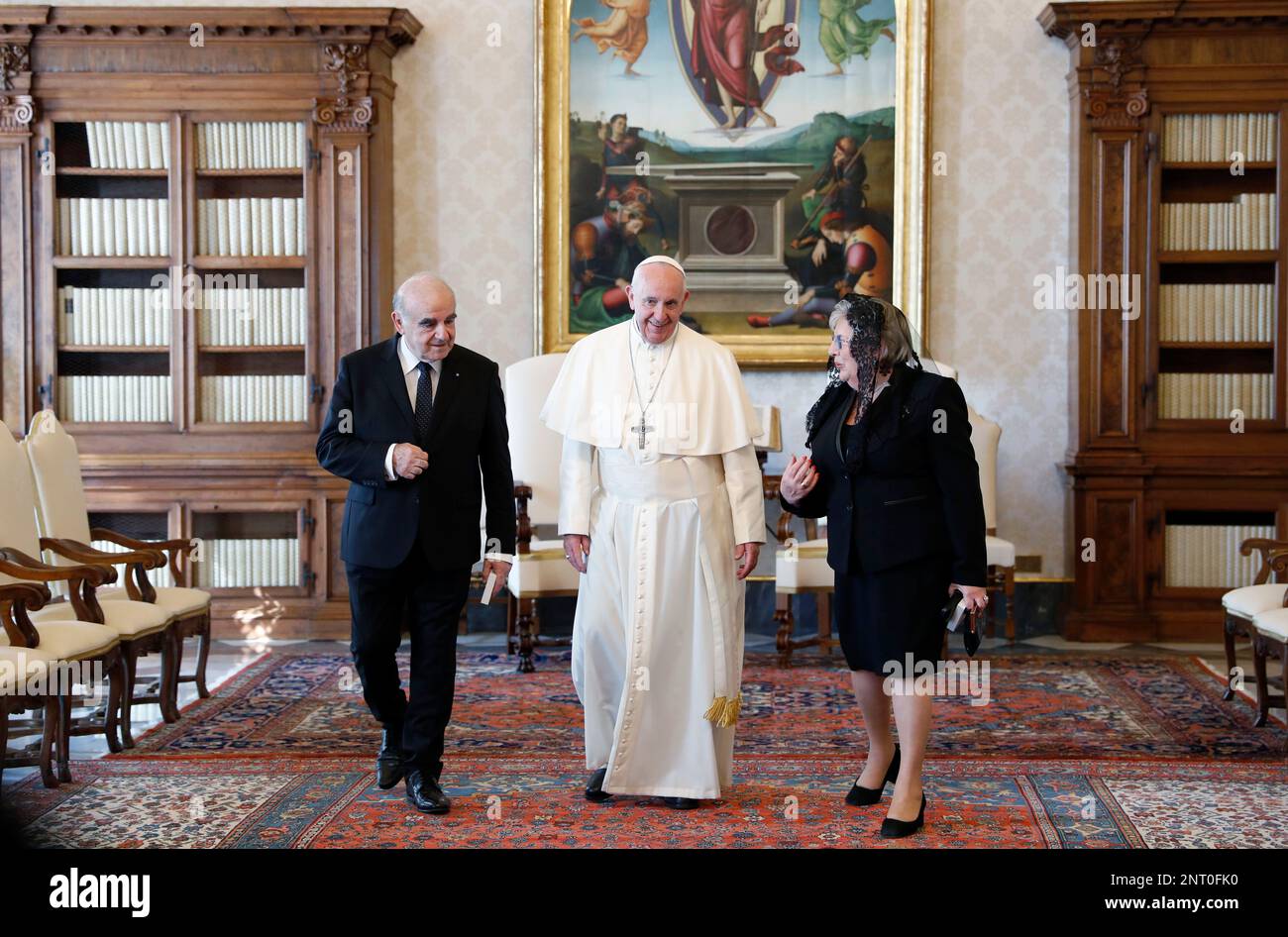 Pope Francis meets Maltese President George Vella and his wife Miriam ...