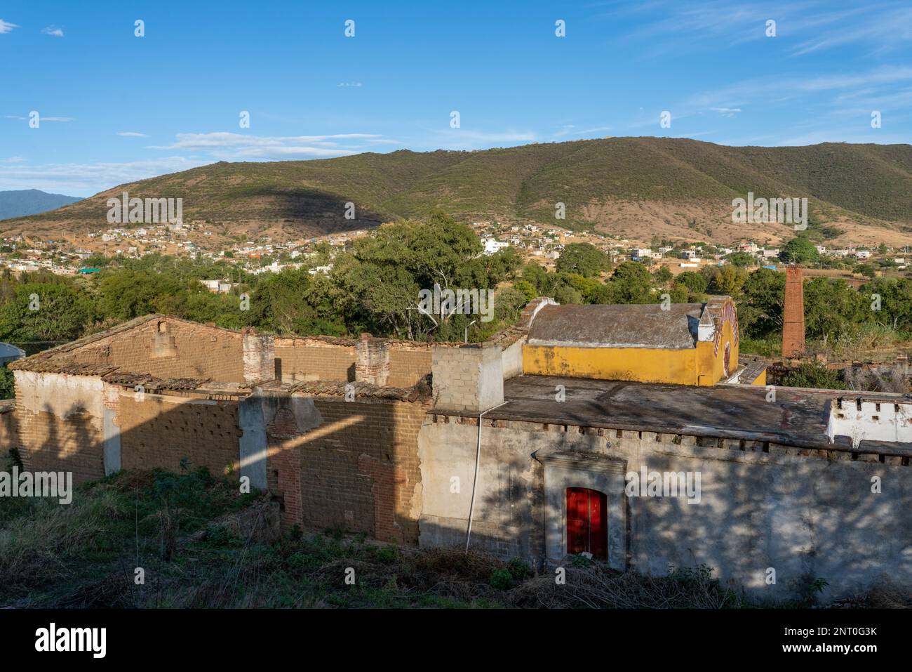 The ruins of a Spanish colonial hacienda in the town of San Antonio ...