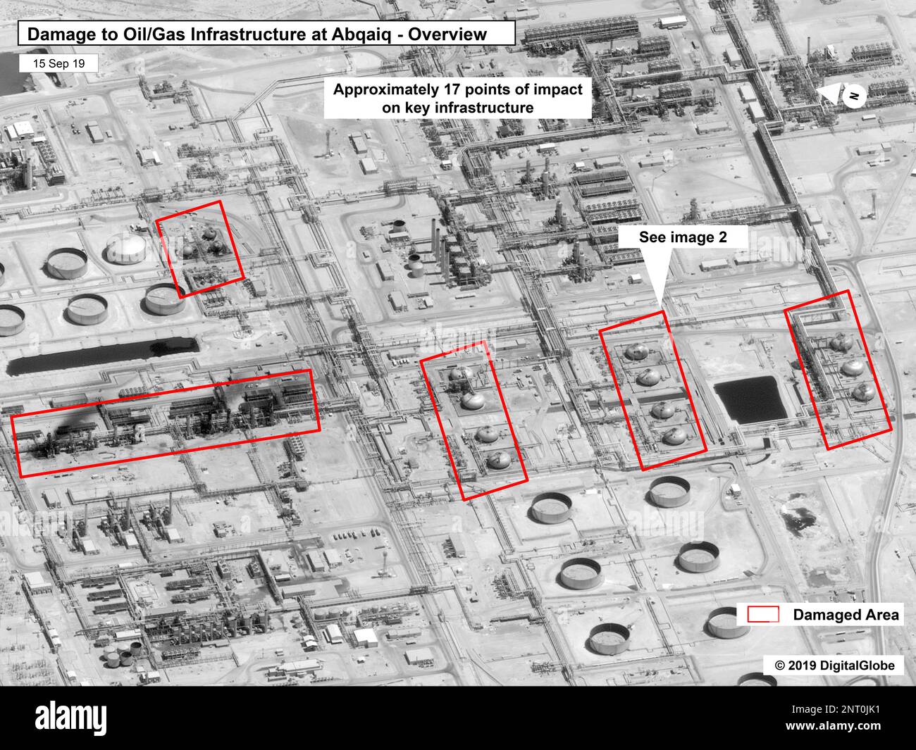 This image provided on Sunday, Sept. 15, 2019, by the U.S. government ...