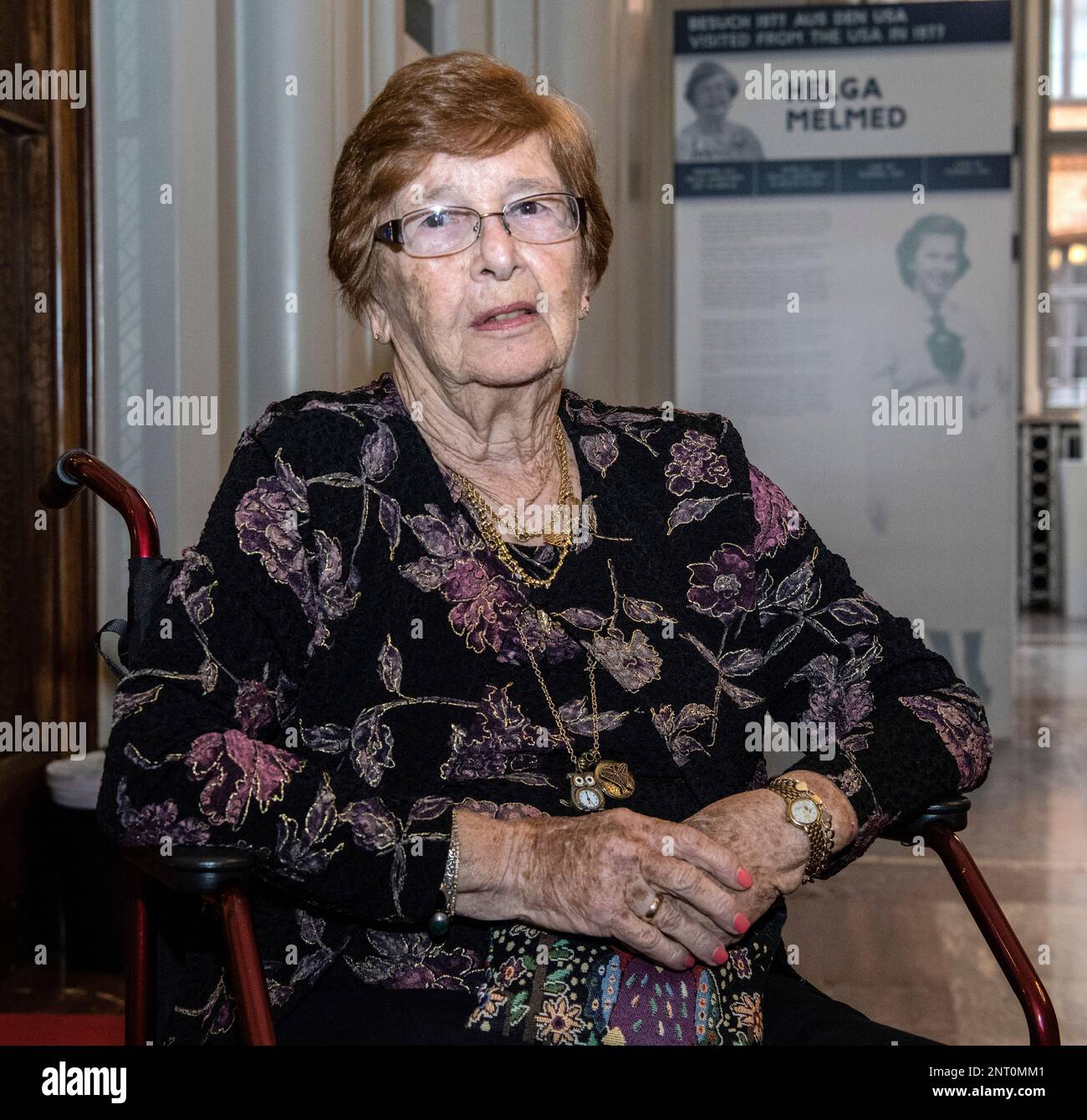 In this Wednesday Sept. 11, 2019 photo, Holocaust survivor Helga Melmed ...