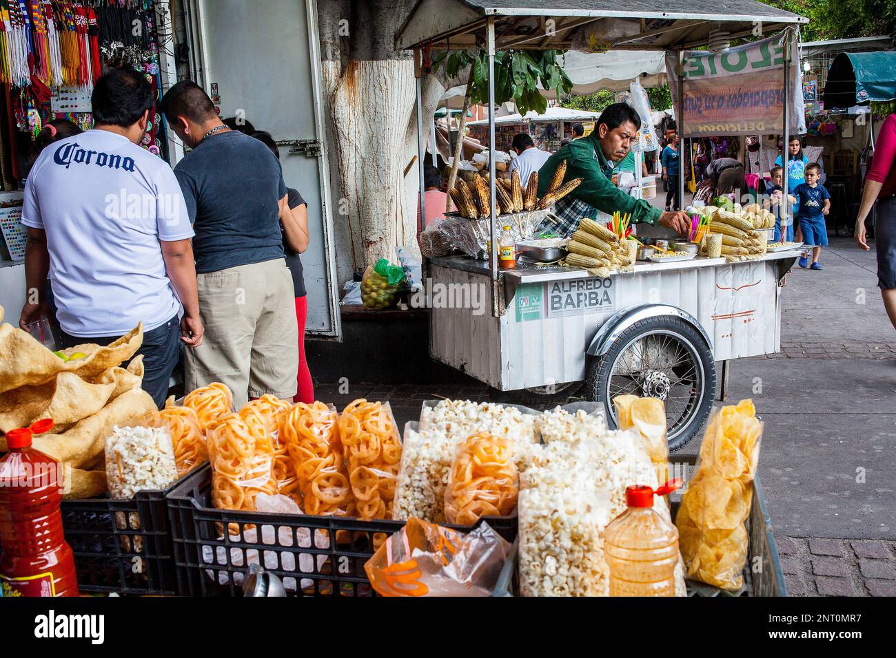 Food Stalls In Hidalgo Park Main Square Tlaquepaque Guadalajara