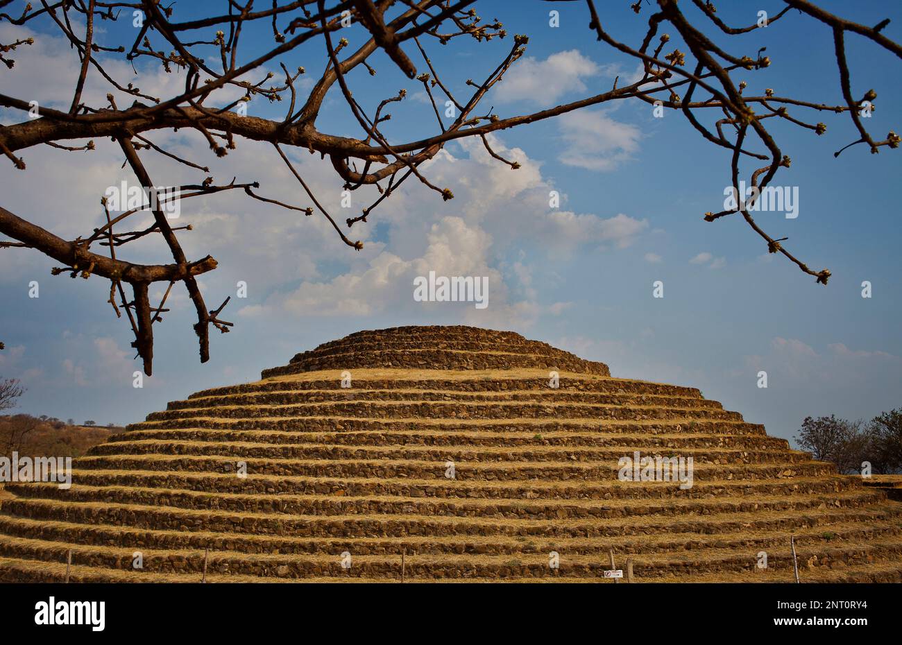 Circular stepped pyramid, Guachimontones archaeological site , near ...
