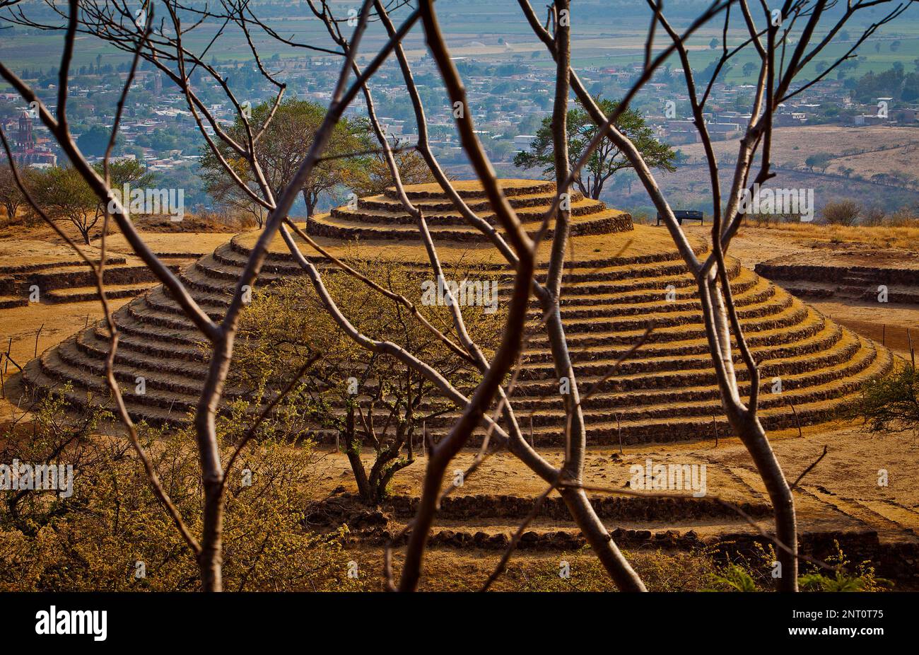 Circular stepped pyramid, Guachimontones archaeological site , near ...