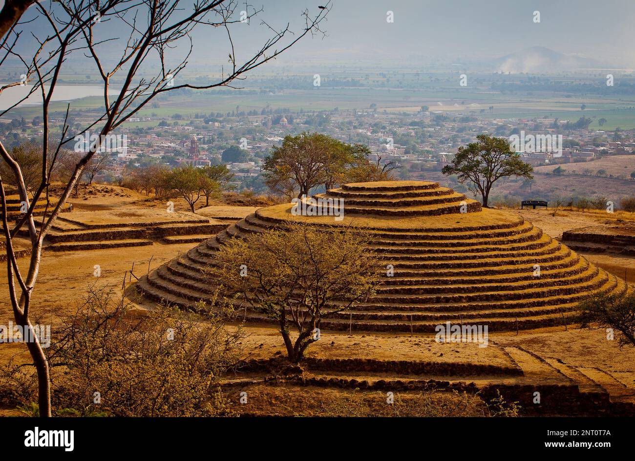 Circular stepped pyramid, Guachimontones archaeological site , near ...