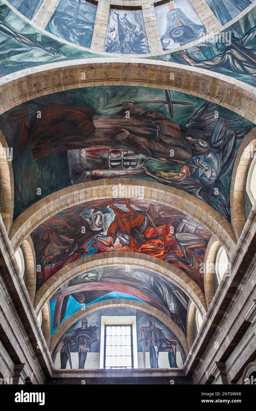 Frescos By Jose Clemente Orozco In Hospicio Cabanas O Instituto
