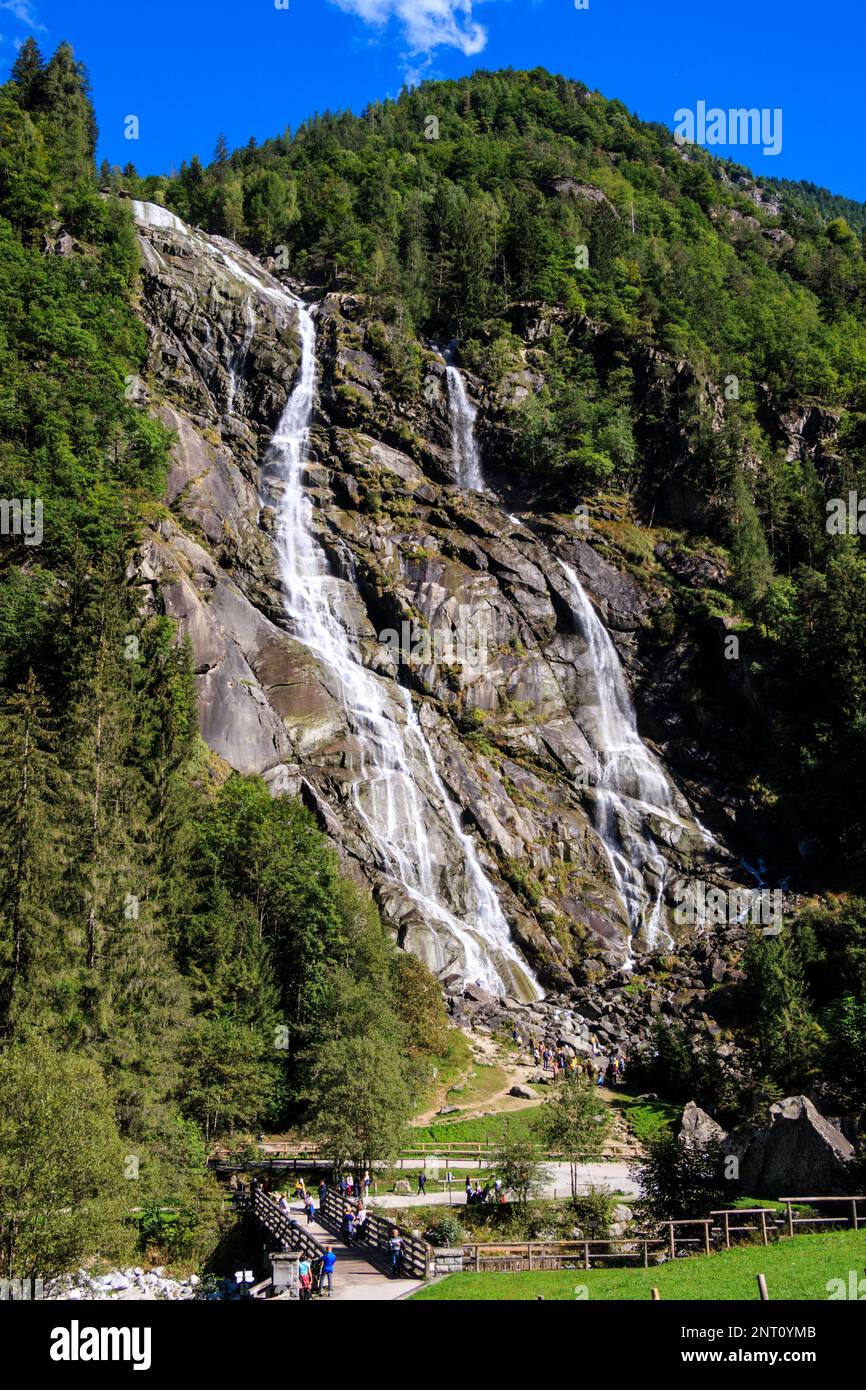 The Nardis Waterfall, one of the main tourist attractions in the valley ...