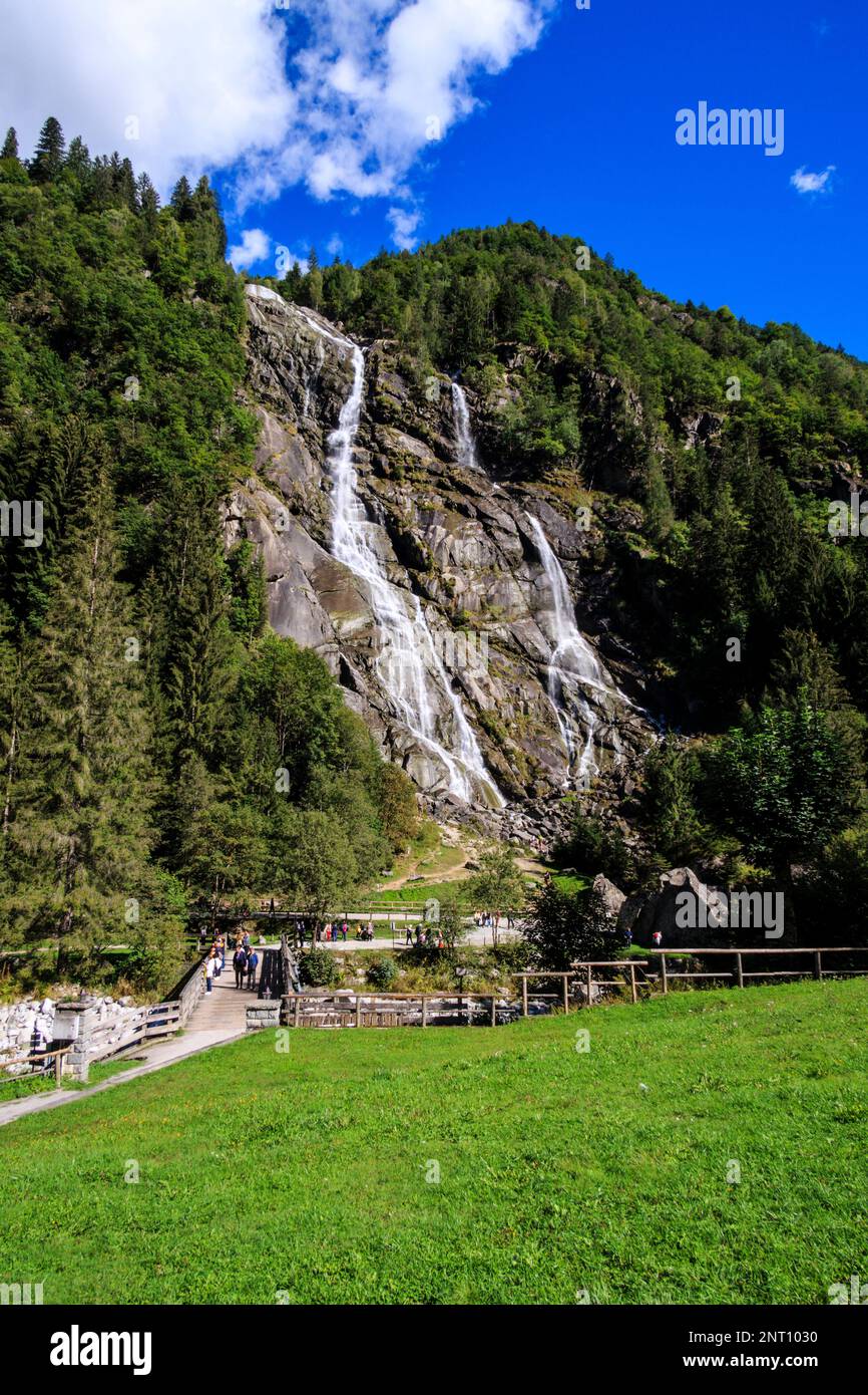 The Nardis Waterfall, one of the main tourist attractions in the valley ...