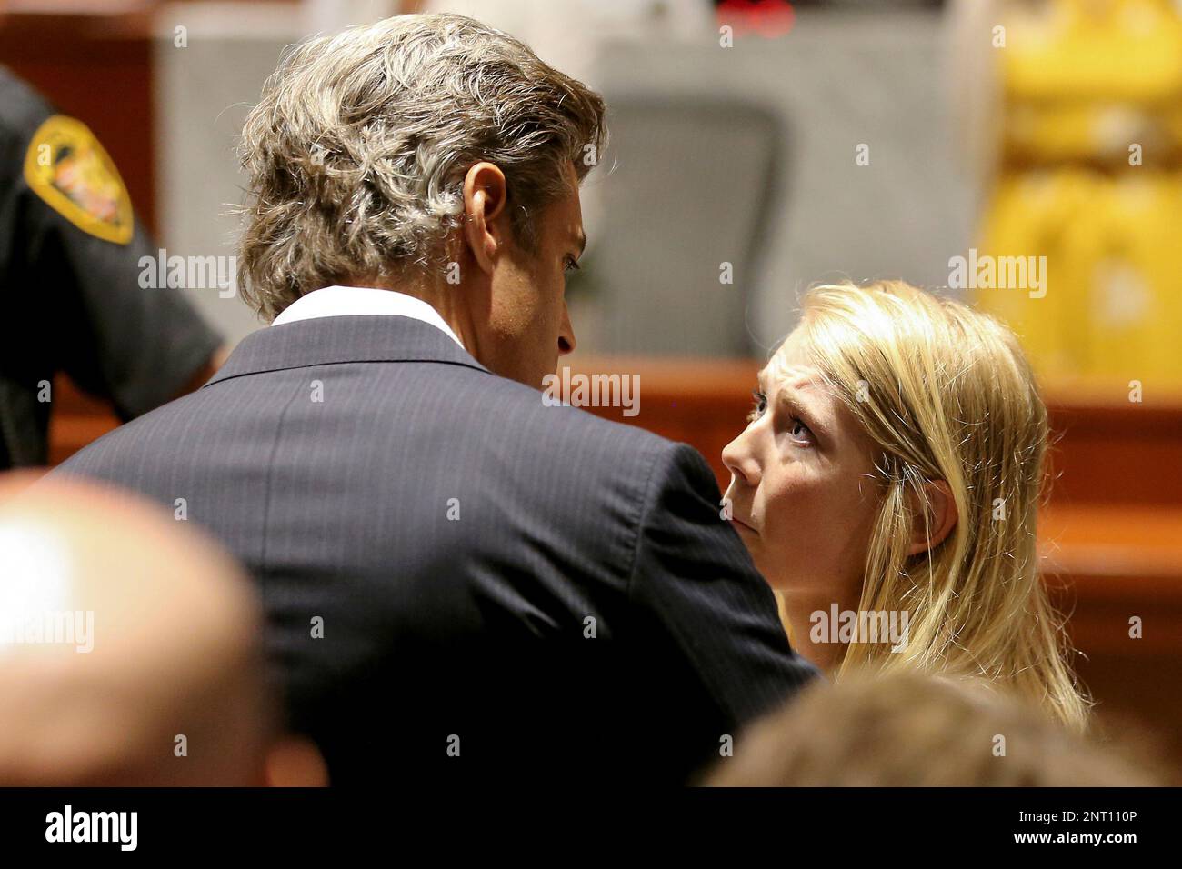 Brooke Skylar Richardson, right, talks to her attorney Charles M ...
