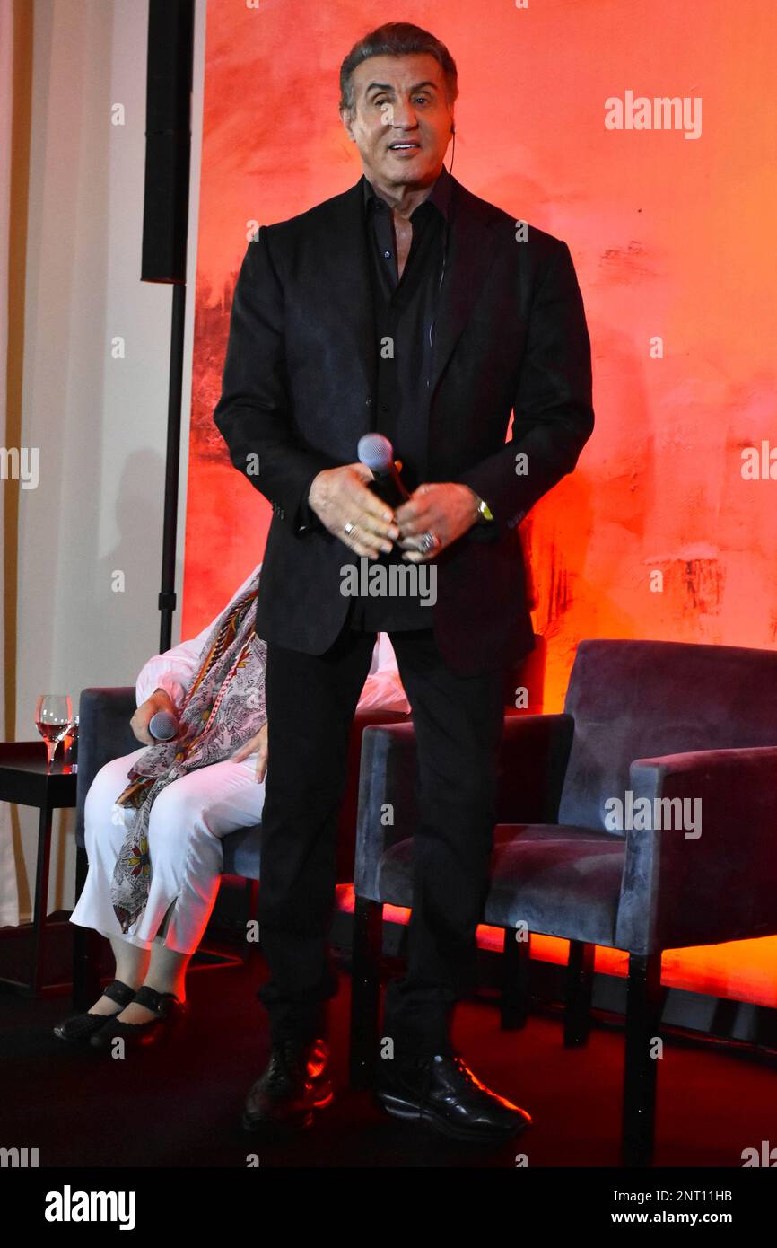 Photo by: CT/EPX/STAR MAX/IPx 9/12/19 Sylvester Stallone at a press ...