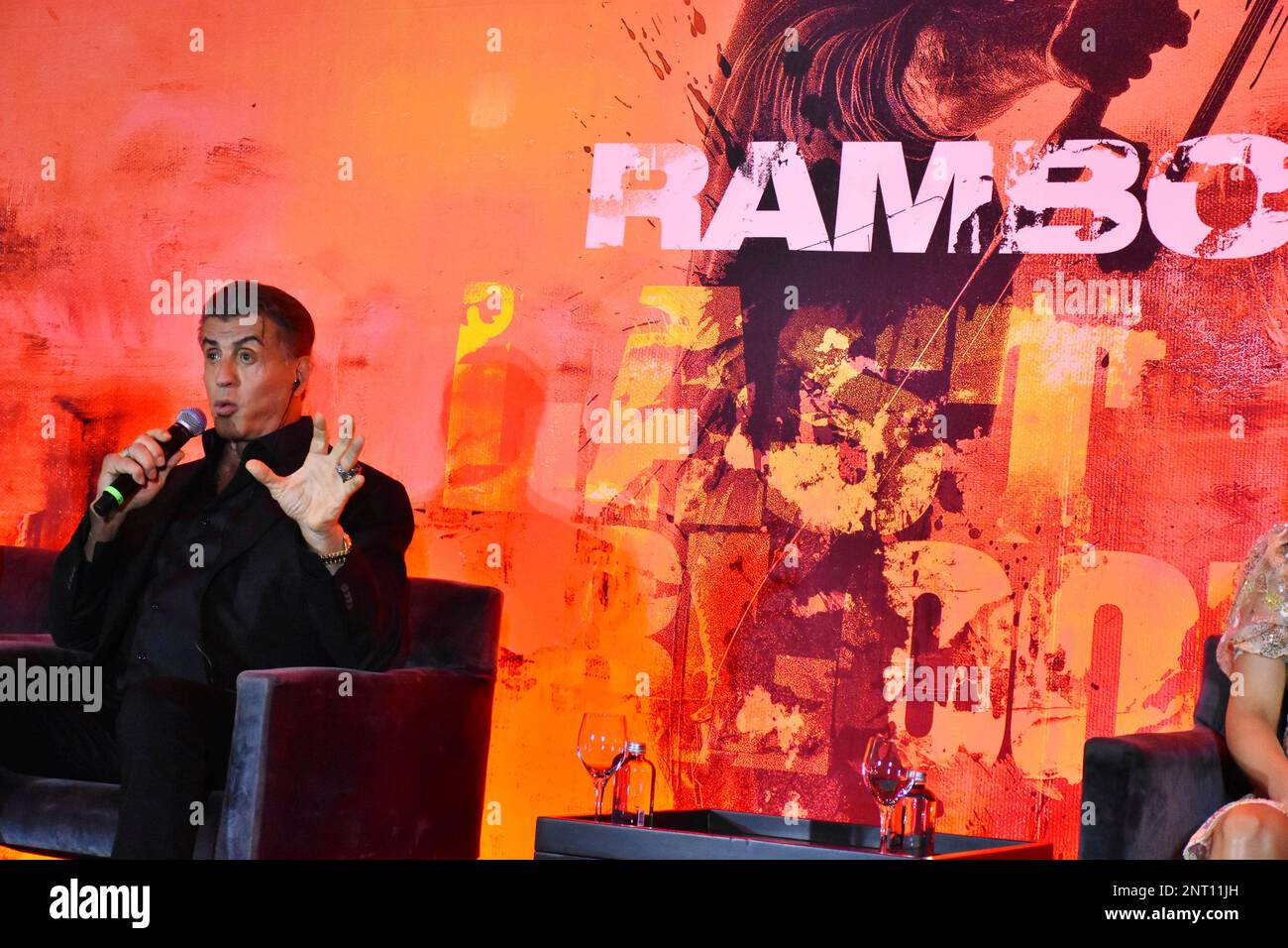 Photo by: CT/EPX/STAR MAX/IPx 9/12/19 Sylvester Stallone at a press ...