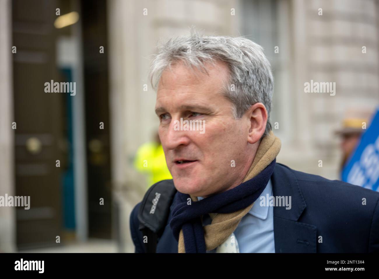 London, UK. 27th Feb, 2023. Damian Hinds, Prisons Minister leaves the ...