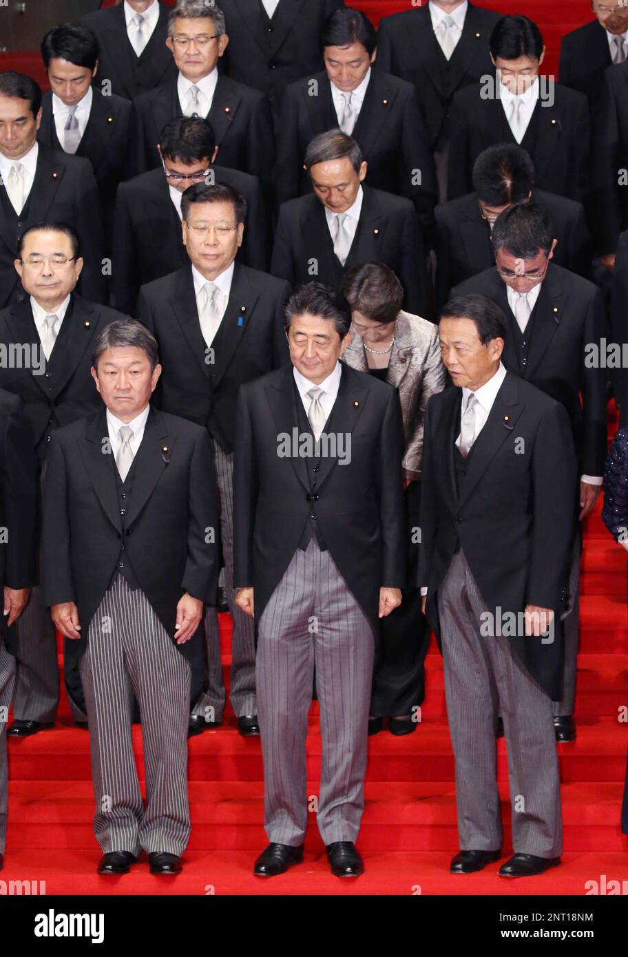 New appointed cabinet members ready for photo after a first cabinet ...