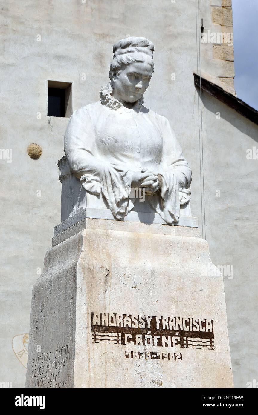 monument of Franciska Andrássy (1838-1902), Rožňava, Rozsnyó, Košice ...