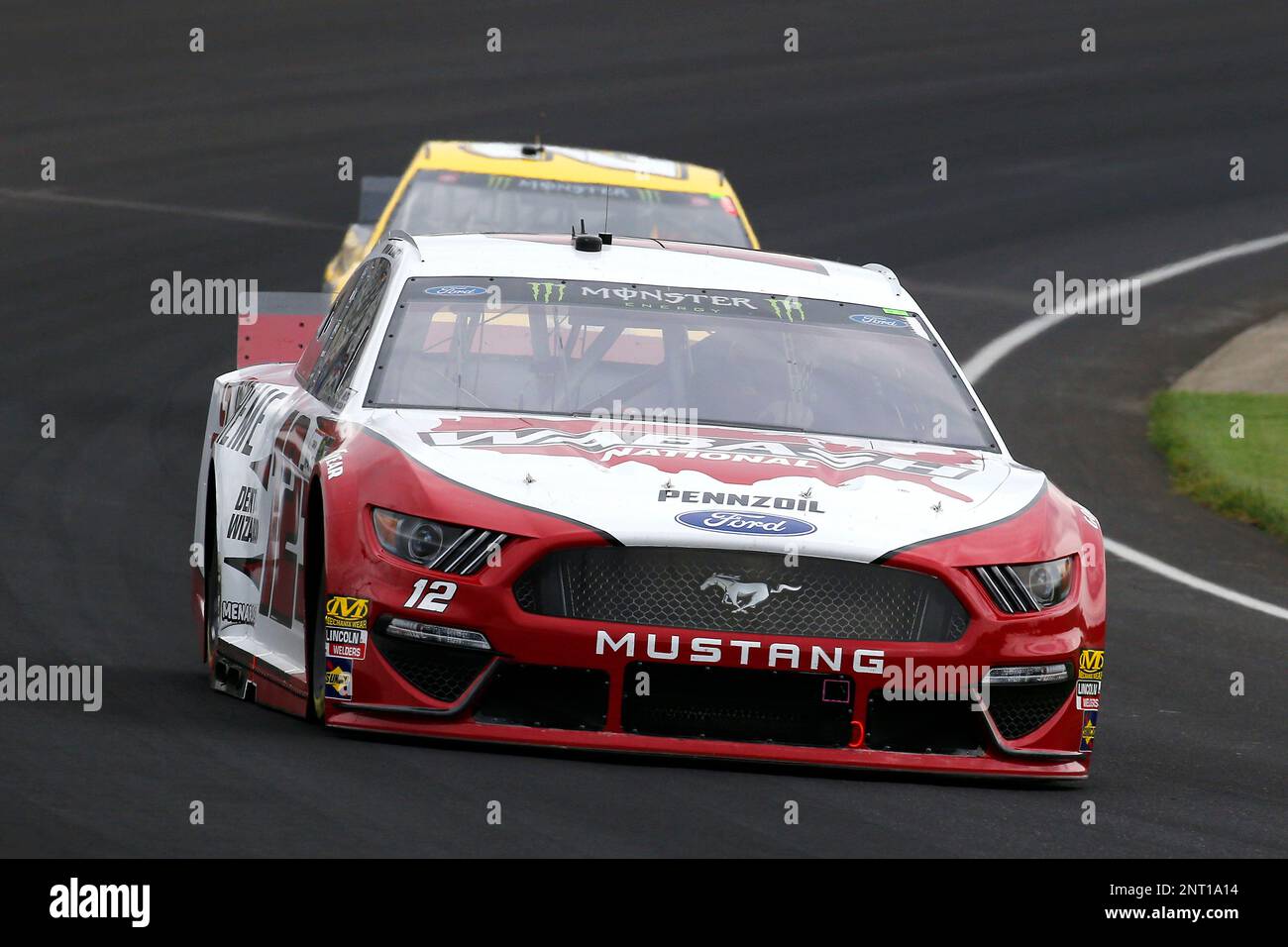 #12: Ryan Blaney, Team Penske, Ford Mustang Wabash National during the ...