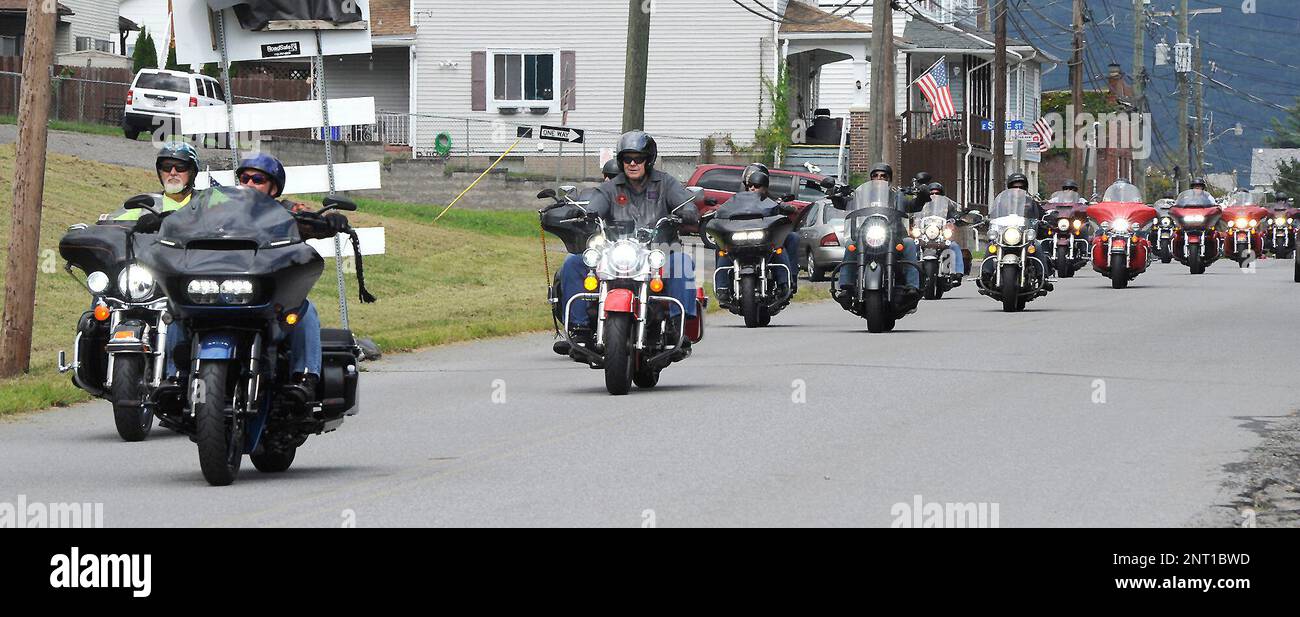 Approximately 20 New York City Firefighters, retired and active, rode ...