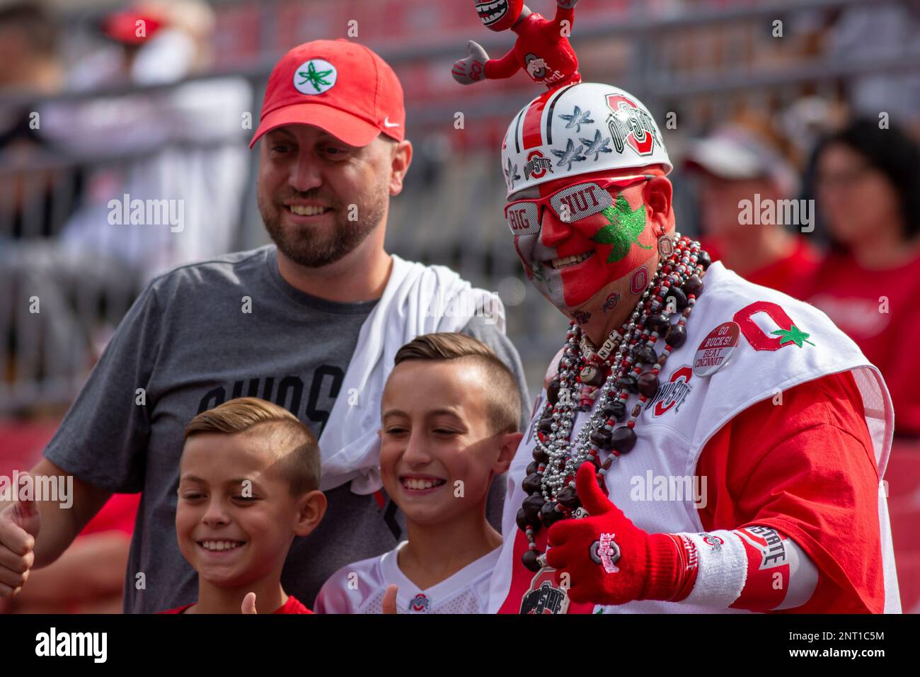 COLUMBUS, OH - SEPTEMBER 07: Ohio State Buckeyes fan "The Big Nut ...